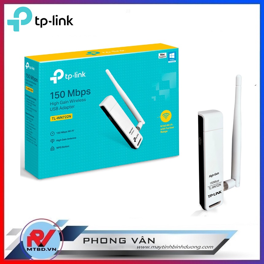 USB TP-Link TL-WN722N Wireless N150Mbps