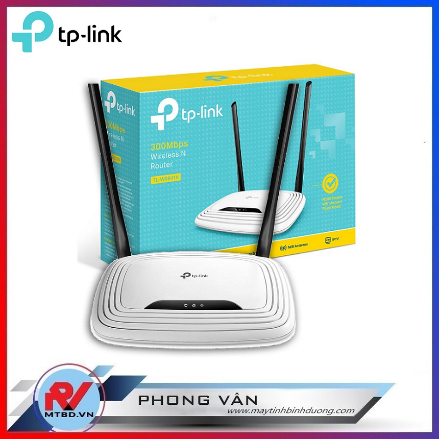 Bộ phát wifi TP-Link TL-WR841N (Chuẩn N/ 300Mbps/ 2 Ăng-ten ngoài/ 15 User)