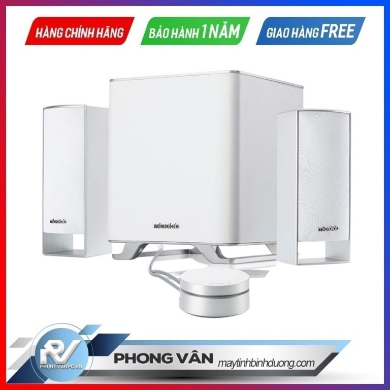 Loa vi tính Microlap M600BT - Trắng (Bluetooth)